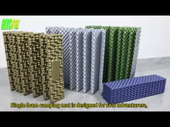 Single foam camping mat