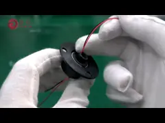 China 2 Wire Slip Ring 2A 5mm ID 22mm OD Through Hole 360 Degree Rotation for Industrial Automation for sale