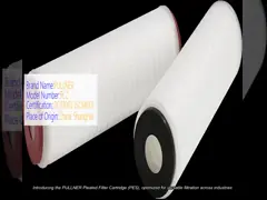 Customizable Pleated Filter Cartridge for Optimal Filtration Performance in Various Industries