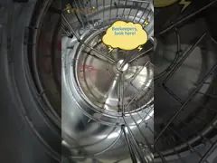 China 2 frames trasparent Acrylic honey extractor manual honey extractor for Apiary for sale