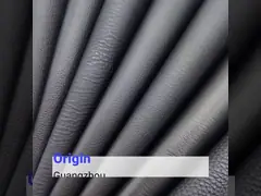 China PVC Litchi Grain Embossed Patterns Synthetic Leather Various Chair Sofa Shoes Car Foot Mat Faux Leather for sale