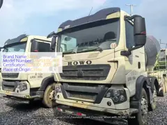 Original 2020 Zoomlion Used Concrete Mixer with HOWO Truck 10 Cubic Meters 10m3