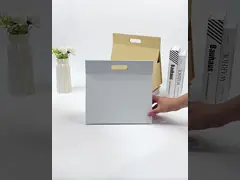 Portable One Piece Magnetic Gift Box Foldable Design with Custom Logo for Boutique Packaging