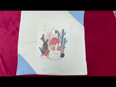 Custom Print Double-Side Blank Sublimation Pillow Case 40*40CM Polyester Colored Corner Sublimation