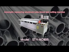 China Automatic Measuring Aluminum Tube & Wood Slat Cutting Machine Home Textile Product with Innovative Automatic Measuring System for sale
