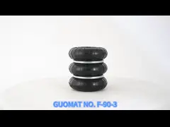 China S-90-3R Yokohama Rubber Air Spring F-90-3 Triple Convoluted Punch Air Cushion Noise Reduction for sale
