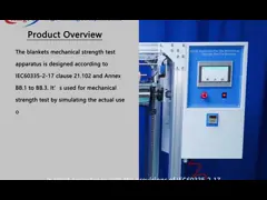 IEC 60335-2-17 21.103 Equipment For The Mechanical Strength Test For Blankets