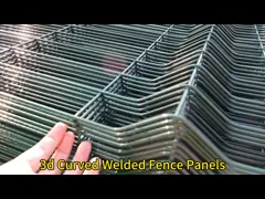 Fence a rete di filo saldato a buco quadrato pannelli di sicurezza Recinzione perimetro Parete 3d curva