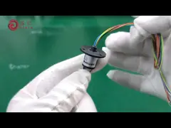 China WX12-8PS 8-Way 2A Slip Ring with 28AWG Teflon Wire - 12.4mm OD × 15.4mm Length for Rotating Lights for sale