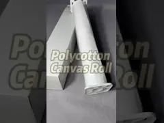 China Polyester Cotton Blend Inkjet Canvas Photo Paper Waterproof Coated For Printer for sale