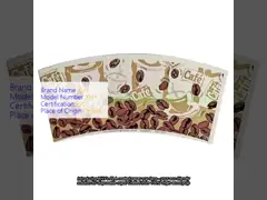 生分解性PLAコーティング紙コップファン(紙コップ原紙用)