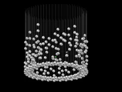 Hotel Wedding Contemporary Indoor Decoration Modern LED Ceiling Hanging Light Villa Hotel Staircase