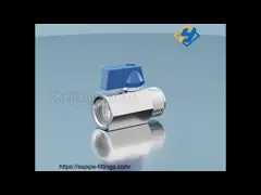 Stainless Steel Valve Mini Ball Valve with Male & Female Threads Mini FPT x MPT Ball Valve