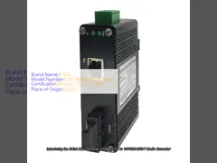 Mini Industrial 100BASE-FX to 10/100BASE-T 90W PoE++ Media Converter