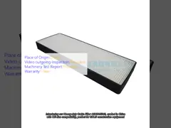 Construction Machinery Heavy Cabin Filter 4190015313 Part