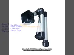 China Smoke Purifier Accessories | KNOKOO Universal Aluminum Alloy Foldable Suction Arm, 75mm Interface for sale
