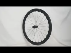 China Professional RUJIXU 4550 Matte Carbon Fiber UD Tubular Road Racing Bike Wheels 1650g Center Lock Hub Disc Brake Wheelset for sale