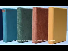 Custom Different Colors Fabric Acoustic Panels With High Density For Walls