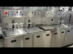 China Seven Tank Instrument Ultrasonic Cleaner 60KW Large Ultrasonic Cleaner For Optical Lenses for sale