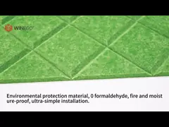 Simple Installation V-Grooved Polyester Acoustic Panel For Cinemas Wall