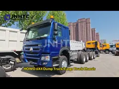 NEW HOWO 6X4 Tipper Truck Chassis 400HP 10 Wheels Blue Dump Truck Chassis