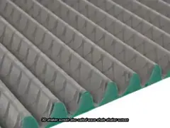 China 3D Wave Shale Shaker Screen Carbon Steel Frame Corrosion Resistant for sale