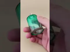 New Design Gradual Change Dark Clear Green Smooth Glass Bottle for Essence