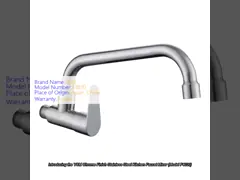 Chrome Finish Stainless Steel Kitchen Faucet Mixer With Hot Cold Water And Diverter