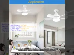 Led Bulb With Fan Lamp 3 CCT Dimmable LED Bulb 5 Blade Fan Light