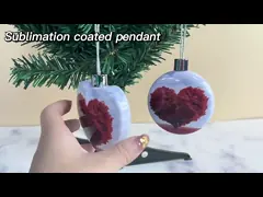 Custom Print Photo Sublimation Christmas Ornament PC Coated Sublimation Blank Ornaments Pendants