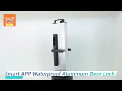 中国 Tuyaアプリ指紋キー付き防水キーレスエントリーアルミニウムドアロック、アルミニウムサーマルブレイク 販売のため