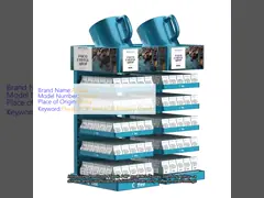 China Sturdy Plastic Point Of Sale Display Stands Coffee Display Rack Cup Holder Stand Green for sale