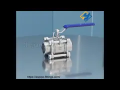 ASTM BS DIN ISO JIS Stainless Steel Valve 3 Piece Welded Ball Valve