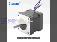 Customizable Hybrid Stepper Motor with Hollow Shaft Nema 14 140mN.m 1.0A with CE RoHS Certificated