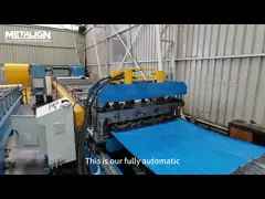 Flying Punching Chain Drive Roof Tile Roll Forming Machine
