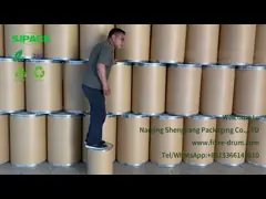 China Paper Drums with a Plastic Top Ring | Superior Seal & Durability for sale