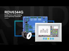 Controlador de corte y grabado láser con visión pequeña Ruida RDV6344G