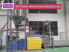 China 9-32mm PET Strap Manufacturing Machine High Speed PET Strapping Production Line for sale