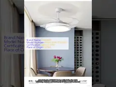 Modern LED Ceiling Fan Light for Home and Restaurant Bluetooth Mute Simple Invisible Iron Chandelier 220V