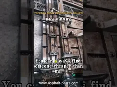 China paving machine accessories BF800C 1.5M *400 NM400 S600 surface finishing screed for bomag for sale