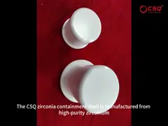 China Customized Advanced Structual Ceramic Zirconia ZrO2 Ceramic Containment Shells Used For Magnetic Drive Pumps for sale
