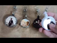 Custom Sublimation Badge Reels Retractable Badge Holder ID Card Holder Clip for Student Nurse Doctor