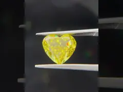 China LuxuryShine Pink / Yellow / Green Heart Cut Lab Grown Diamond VVS-VS Real Diamonds & Wedding Jewelry & Customized Jewelry for sale
