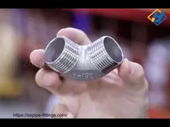 Stainless Steel Screwed Elbow Fittings 304 316 90 Degree Seamless Elbow Stainless Steel Tube