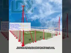 China LDK Premium Glasswall Football Cage Innovative Design Customized Glass Soccer Cage for sale