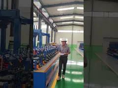 High Efficiency ERW Steel Pipe Machine 6-32mm OD PLC Control