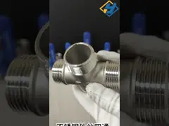 201/304 Stainless Steel Cross External Thread Water Pipe Connector Cross Thread Plumbin