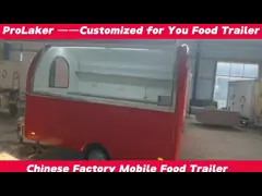 Multi Function Outdoor Mobile Food Trailer For Street BBQ Or Fast Food