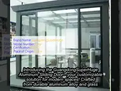 Aluminum Sliding Door Custom Glass and Effortless Sliding Operation