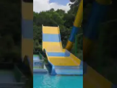 China New Design Pool Water Park Fiberglass Swimming Pool and Aqua Park Combination Slide for Swimming Pool for sale